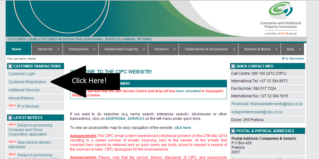 How To Register A Company With CIPC Number ONE